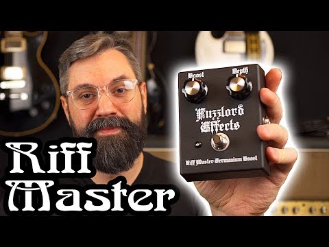 Fuzzlord Riff Master OC44 Germanium Boost - Iommi and Black | Reverb