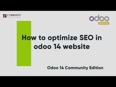 How to Optimize SEO in Odoo 14 Website | Odoo 14 Community