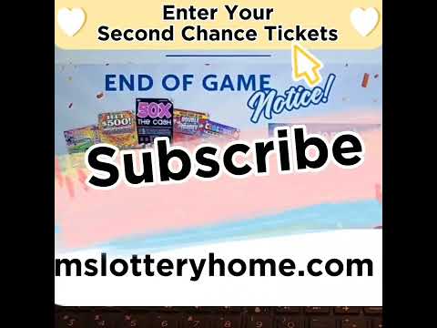 Mississippi Scratch Off Tickets Second Chance Entry Cutoff Date #mslottery #scratchoffs