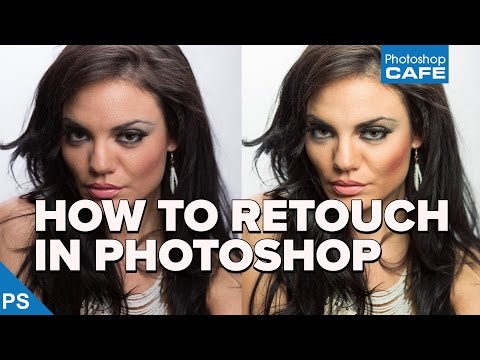 how to RETOUCH a FACE in PHOTOSHOP in 4 steps