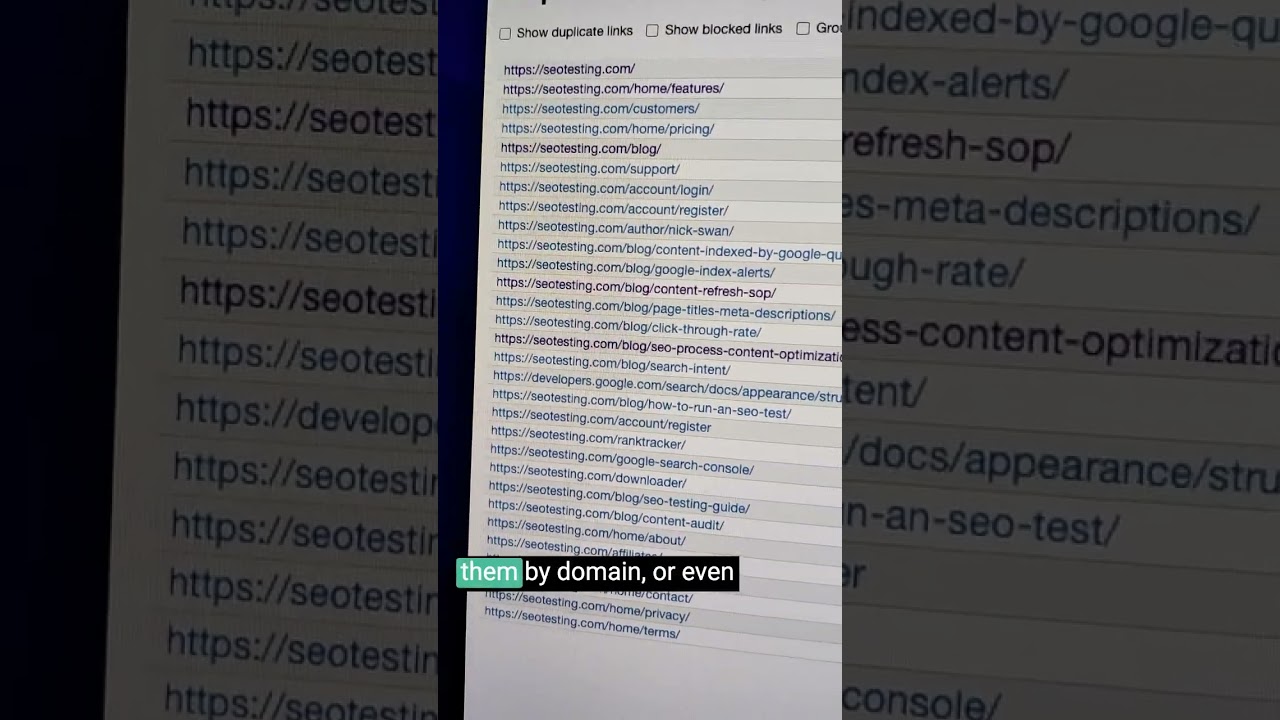 Best Chrome extensions for SEO part 4 - Link Grabber