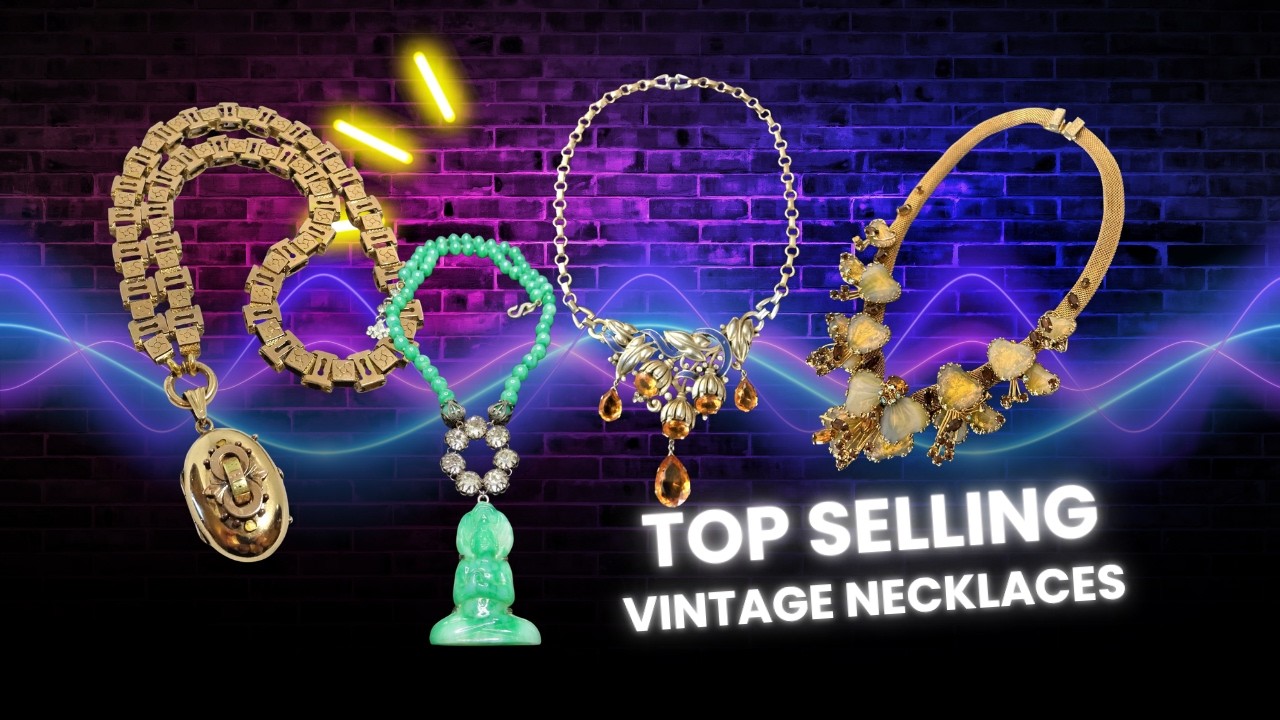 Vintage NECKLACES | Costume Jewelry Selling for HUNDREDS! Top Designers #vintagenecklace