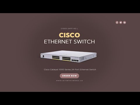 C1000-24FP-4G-L Cisco Catalyst 24-Port Ethernet Switch | Airtel Wireless Inc.