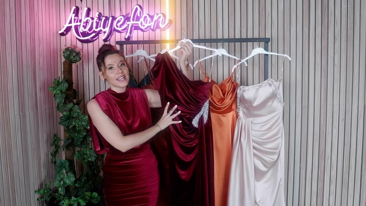 Sonbahar Renkleri ile Abiye Elbise Modelleri