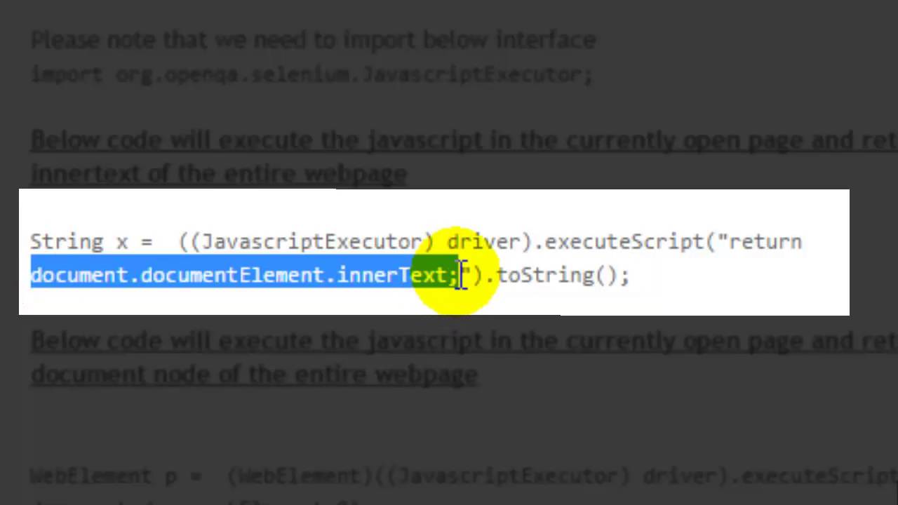How to execute javascript in selenium webdriver