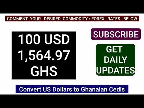 100 Dollars in Ghana Cedis GHS