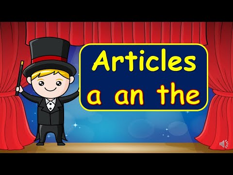 Articles in English Grammar | Articles a an the for Class 1