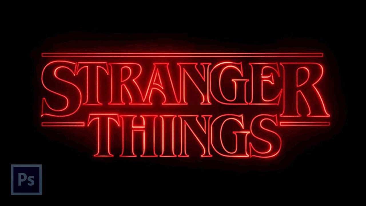 Stranger Things Text in Photoshop