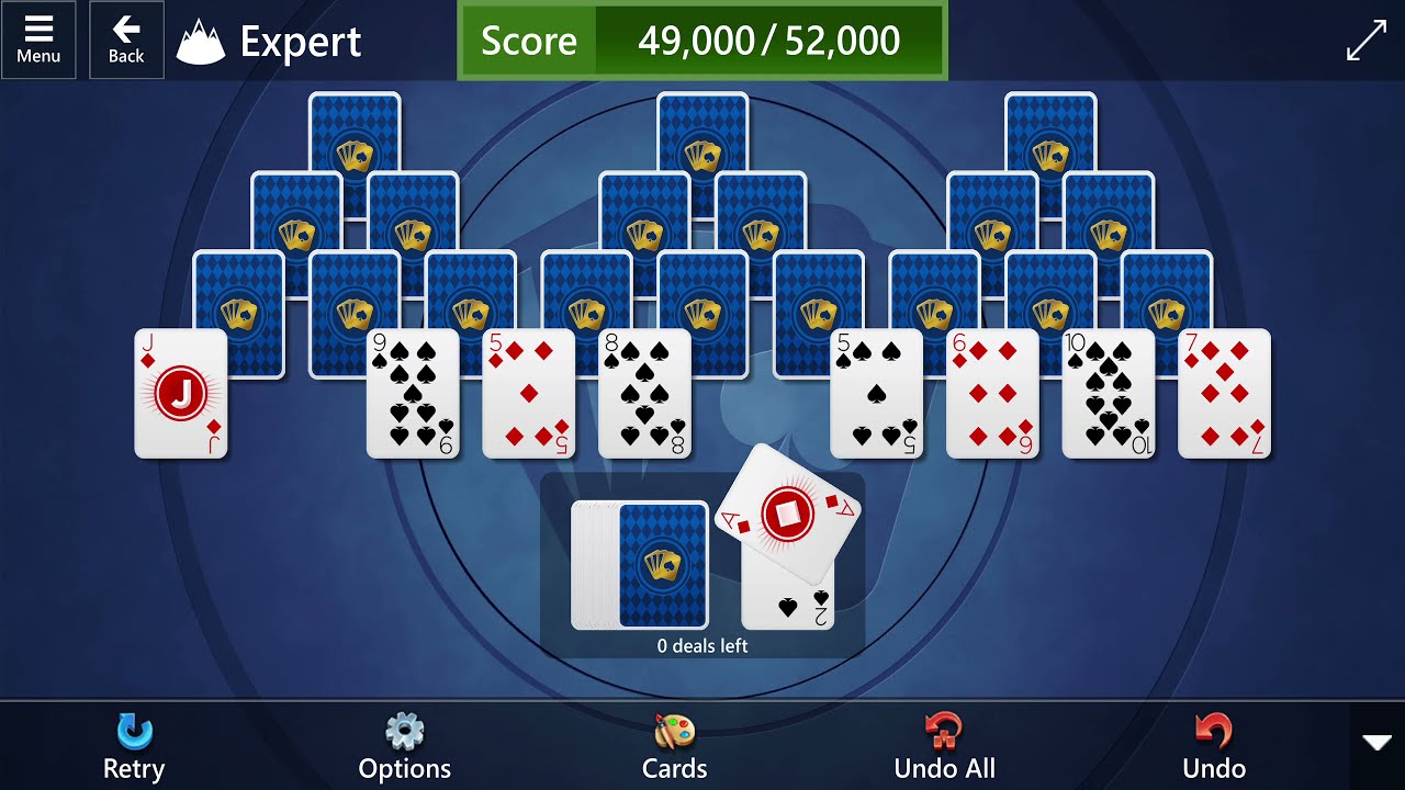 Microsoft Solitaire Collection: TriPeaks - Expert - November 14, 2021