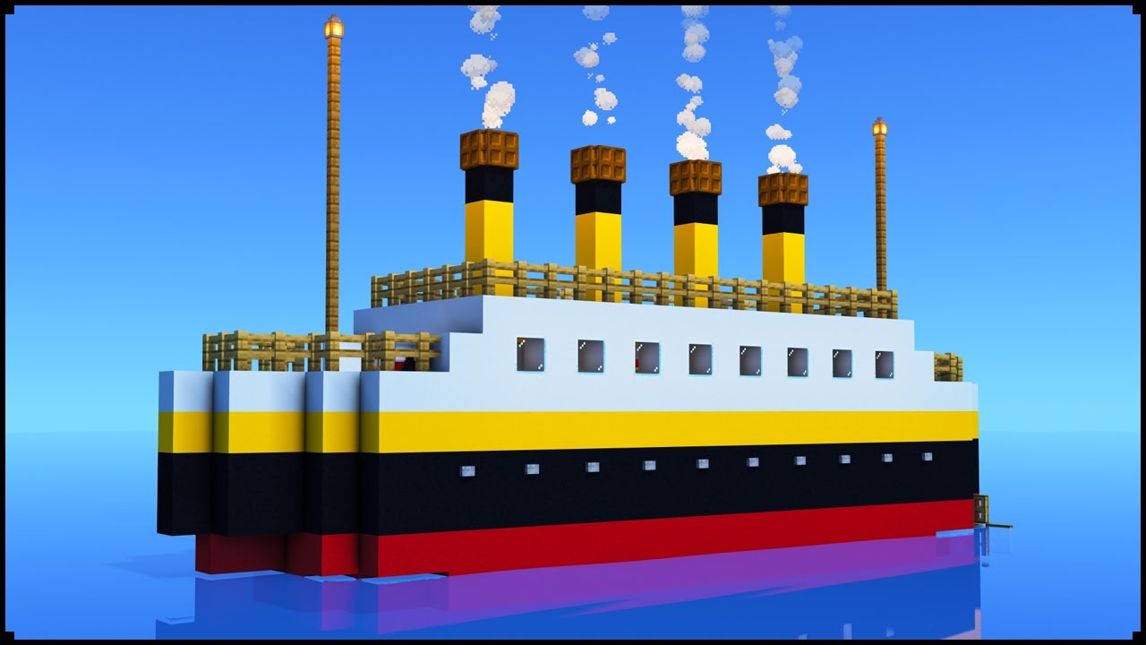 How To Make The Titanic In Minecraft | City Tutorial - Minecraft Builders
