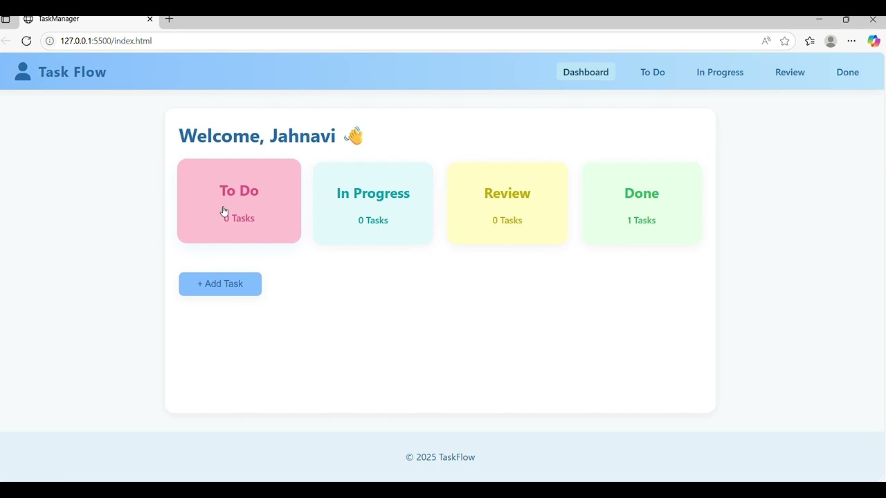 Task Manager || HTML || CSS || Javascript ||