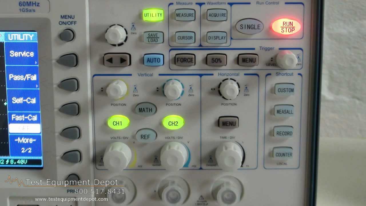 BK Precision 2540B 60 MHz, 1 GSa/s Digital Storage Oscilloscope