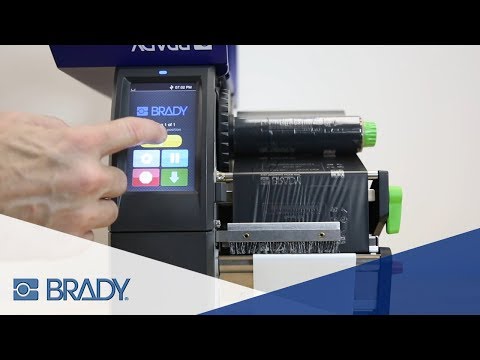 BradyPrinter i7100: How to use peel and present with manual advance