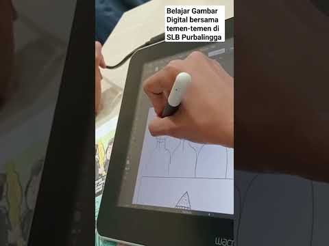belajar gambar bersama teman-teman di SLB Purbalingga #disability #proudofyou #komik #gambar #slb