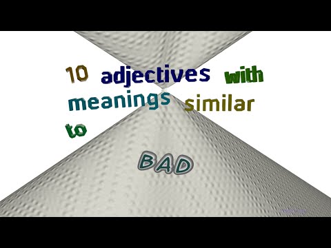 bad - 14 adjectives which are synonym of bad (sentence examples)