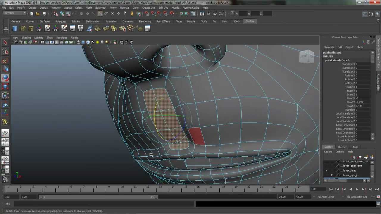 Character Modeling - Lesson 20