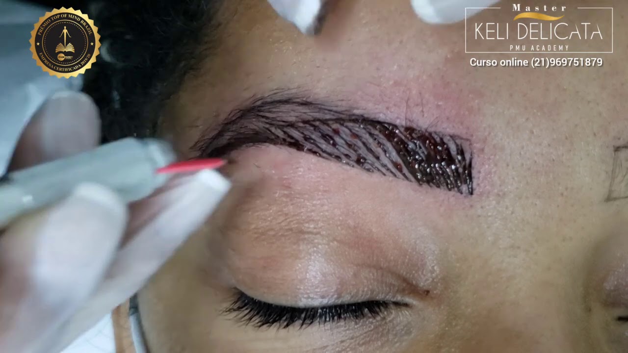 61 mi -Micropigmentação  Microblading - eyebrow micropigmentation Mikropigmentierung der Augenbrauen