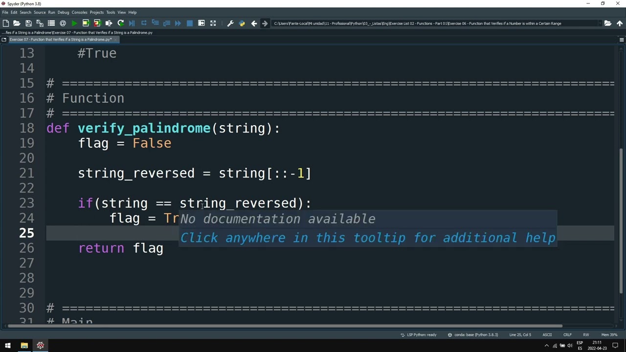 Python Programming – Function that Verifies if a String is a Palindrome