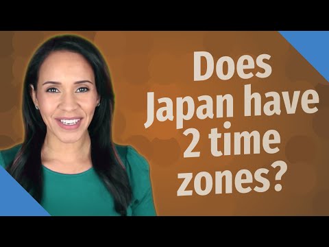 Does Japan have 2 time zones?