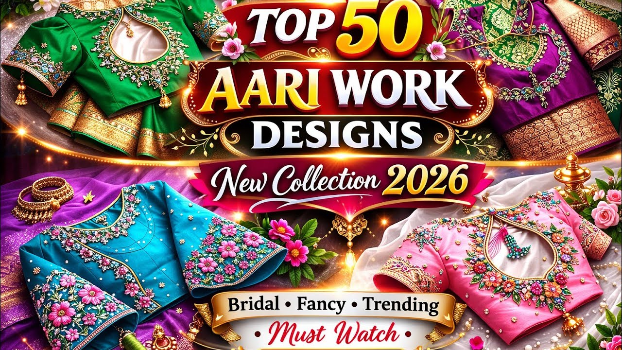 50 Latest Aari Work Blouse Designs 😍✨ | Bridal & Fancy Collection 2026 Part 2