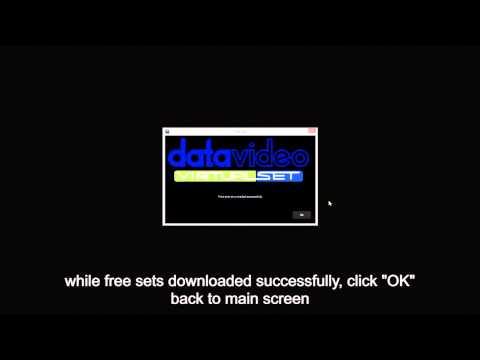 Datavideo How to download the free sets from TVS-1000 and TVS-1200