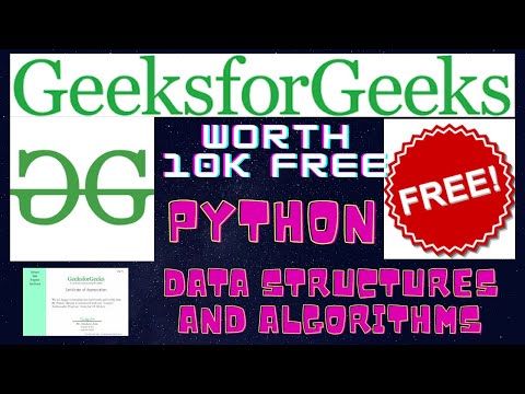 GeeksForGeeks FREE Online Courses with Certificate | Python FREE course | DSA FREE course |Beginner|