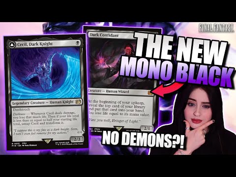 This NEW Mono Black Deck ALMOST Won A Tournament🖤| FINAL FANTASY Standard MTG Arena