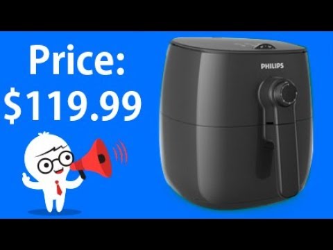 Philips TurboStar Airfryer, The Original Airfryer Less Fat, Black, FFP HD9621/99