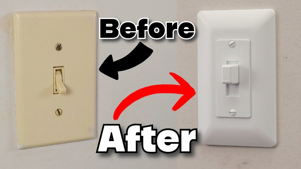 How To Install Light Switch Decorator Plate Easy Simple