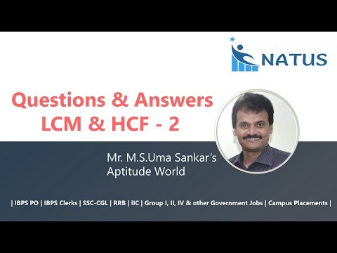 LCM & HCF Questions & Answers - 2