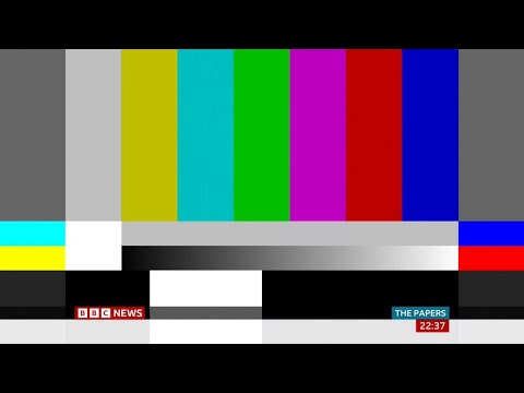 BBC News Blooper - Colour bars shown briefly (13 August 2022)