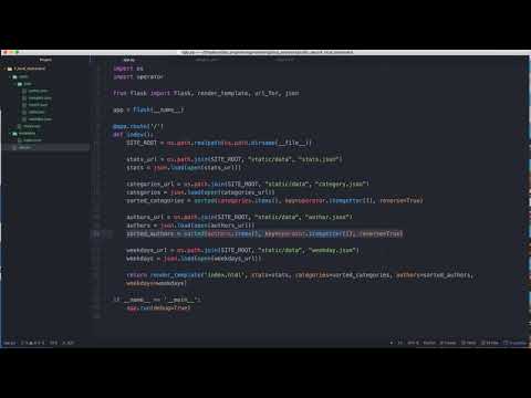 Blogging Analytics Dashboard in Python - Flask Server