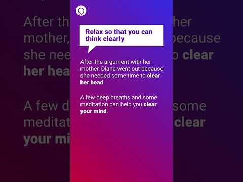 Meaning And Usage Of The Word "Clear oneโs head or mind" โจ | Master with ESL