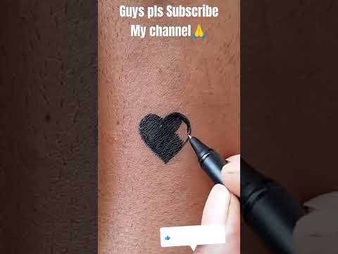DIY How to make small sign tattoo by pen| #viral #trending #short #shorts #viralvideo