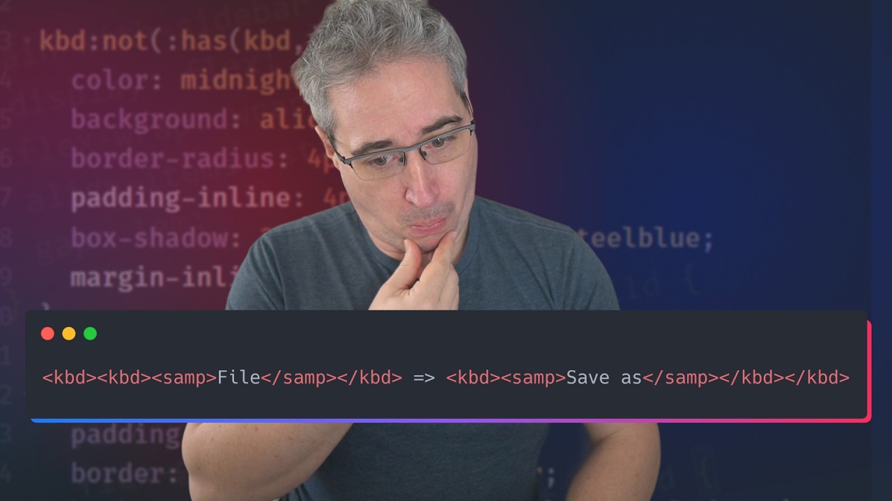Don't use spans or code for shortcuts and keystrokes