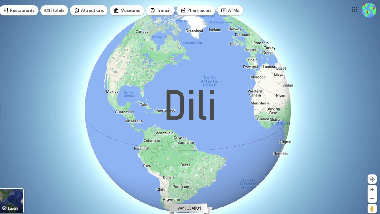 Where on the map is the capital of East Timor - Dili