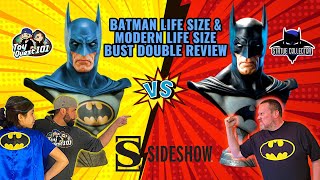 Sideshow Life Size & Modern Age Batman Bust Review With The Batman Statue Collector