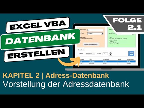 Excel VBA Datenbank erstellen #2.1 Vorstellung der Adressdatenbank