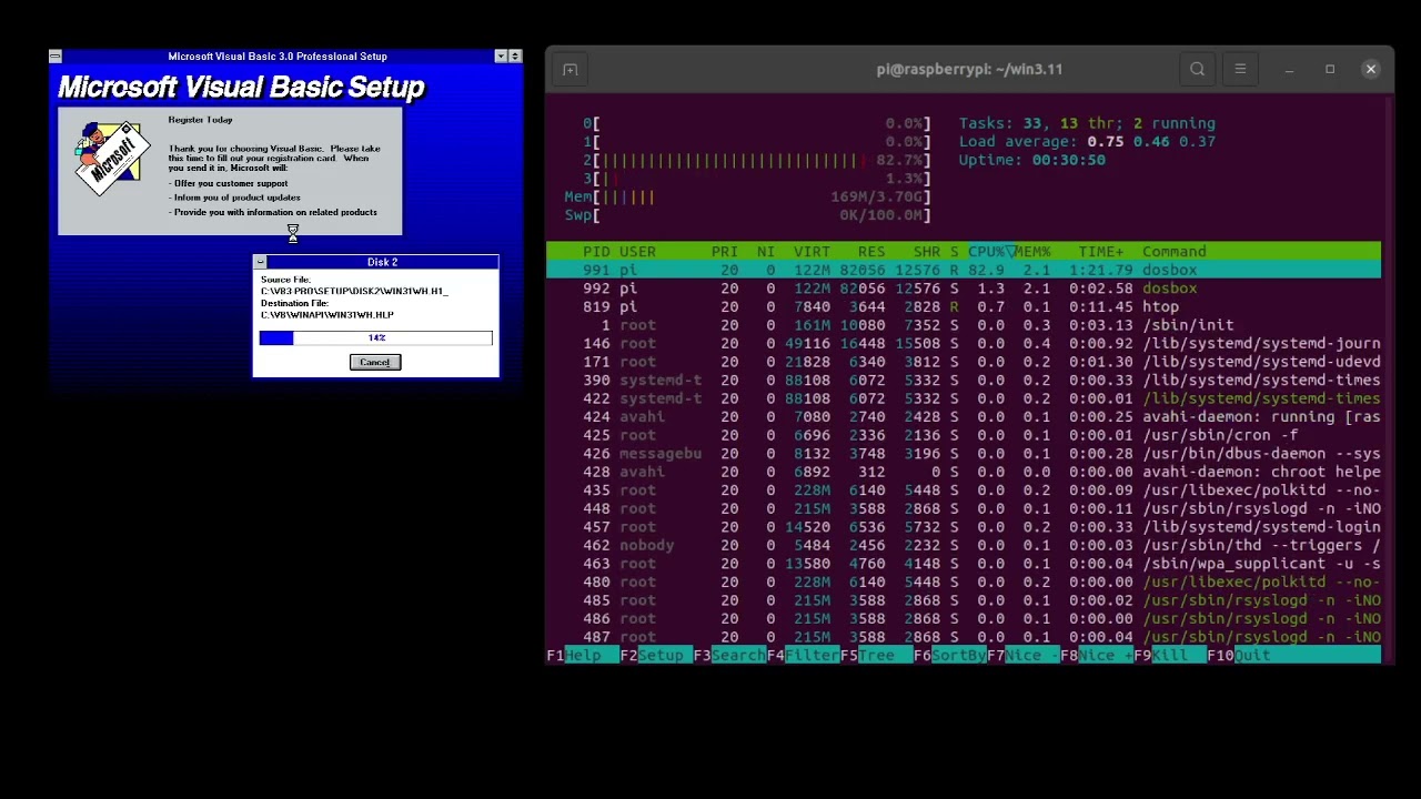 Installing Visual Basic 3.0 Professional