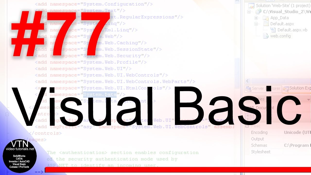 77  VISUAL BASIC   Tutorial  ( Connect to Database )