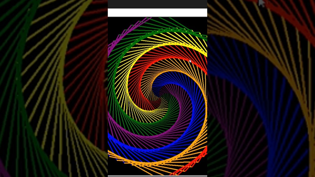 Hexagon Pattern using Turtle Graphics design in#python #programming #language #coding #shorts #viral