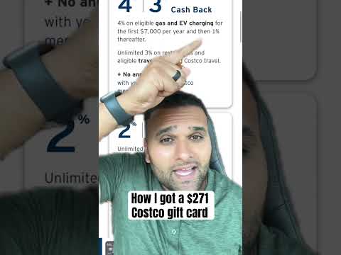 How I got a $271 Costco Gift Card using the Costco Credit Card‼️ 