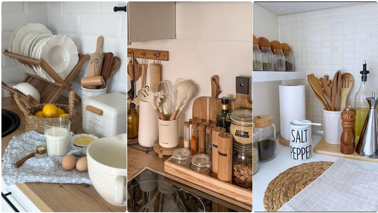 Small cottage kitchen decoration ideas. #cottagekitchen #smallkitchen Elegant Cottage Kitchen decor.