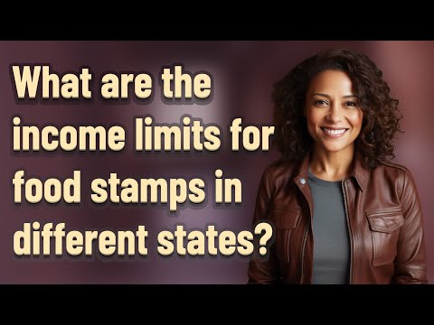 What are the income limits for food stamps in different states?