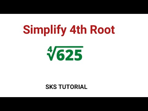 Simplify 4th Root | How Simplify the 4th root | Simplify the 4th root of 625 | Square root