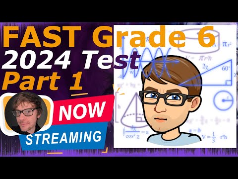 6th grade Math 2024 Florida FAST Test part 1