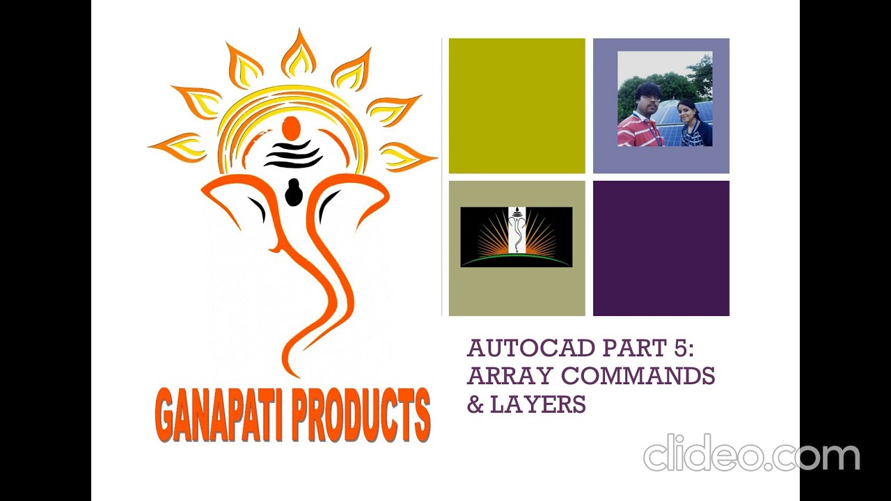 AUTOCAD PART 5  ARRAY COMMANDS & LAYERS