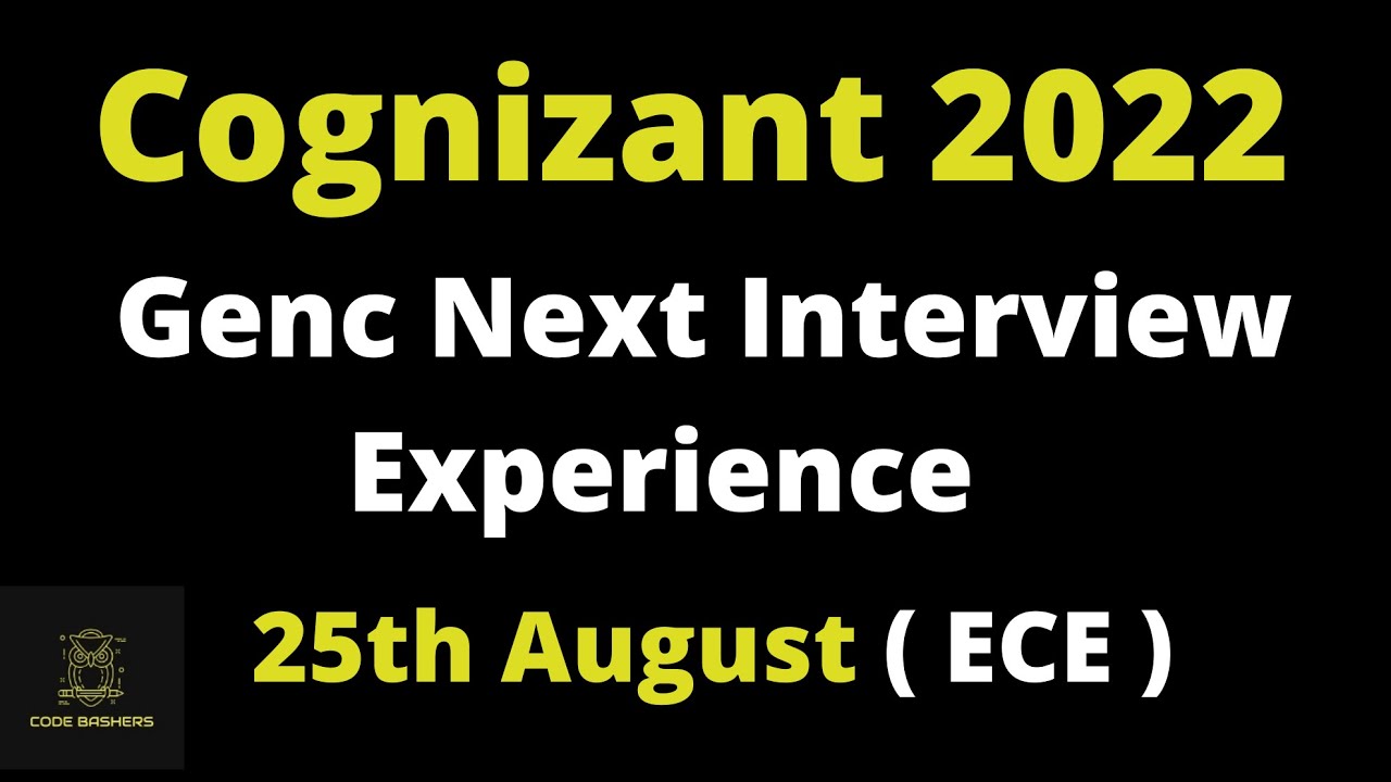 Cognizant Genc Next Interview Experience | TR And HR Question | ECE Candidate | Data Science Profile