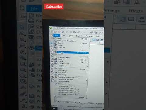 How to convert CDR file in lower version | Coreldraw ki file ko lower version me kaise save kare