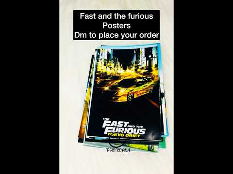 Fast and the furious movie posters. Place your order now.